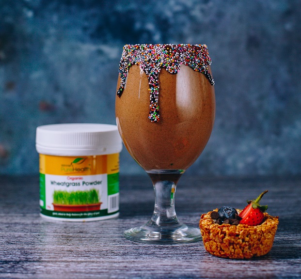 Chocolate Wheatgrass Shake - Winnie's PureHealth